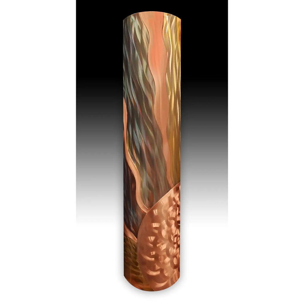 Copper Elements Copper Sun Artisan Crafted Painted Copper Wall ...