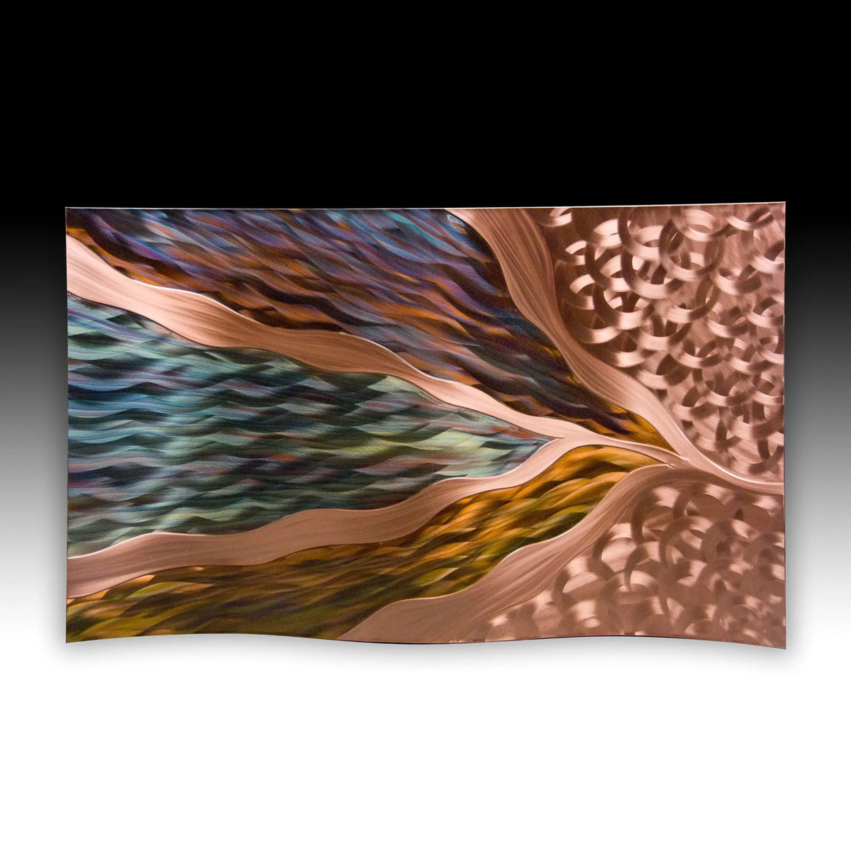 Copper Elements Faithful 23x32 Artisan Painted Copper Wall Sculpture ...