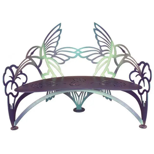 Cricket Forge Hummingbird Bench, Artistic Outdoor-Indoor Metal ...