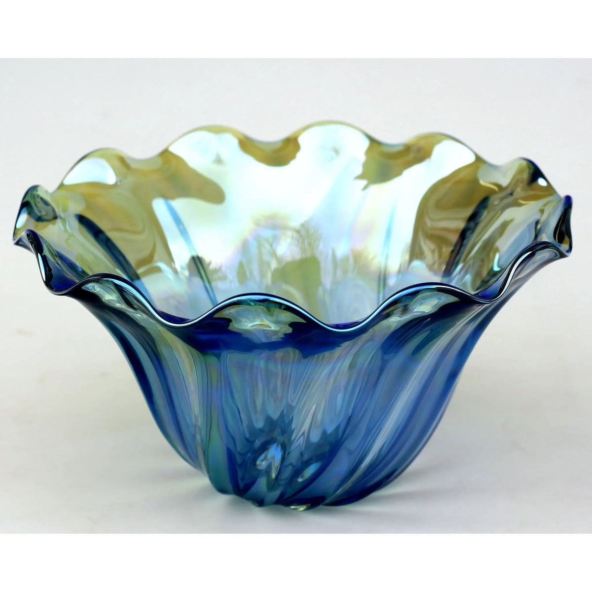 Glass Rocks Dottie Boscamp Clam Bowl Shown In Light Blue Glass Bowls ...