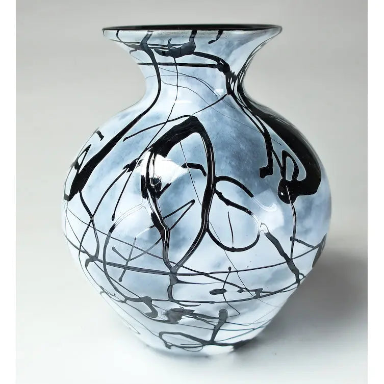 Moonlight Jazz Jug Vase Art Glass by Grateful Gathers Glass Danny Polk ...