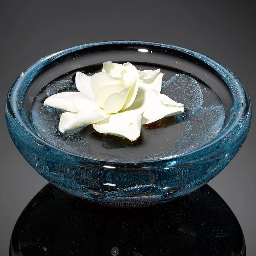 Hot Glass Alley Jake Pfeifer Shell Swedish Ocean Blue Bowl Artistic ...