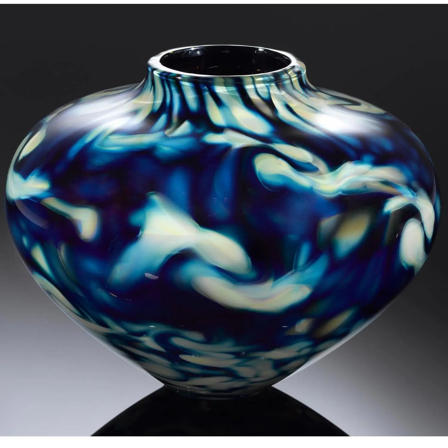 Hot Glass Alley Jake Pfeifer Treasure Chubby Pinch and Twist Vase ...