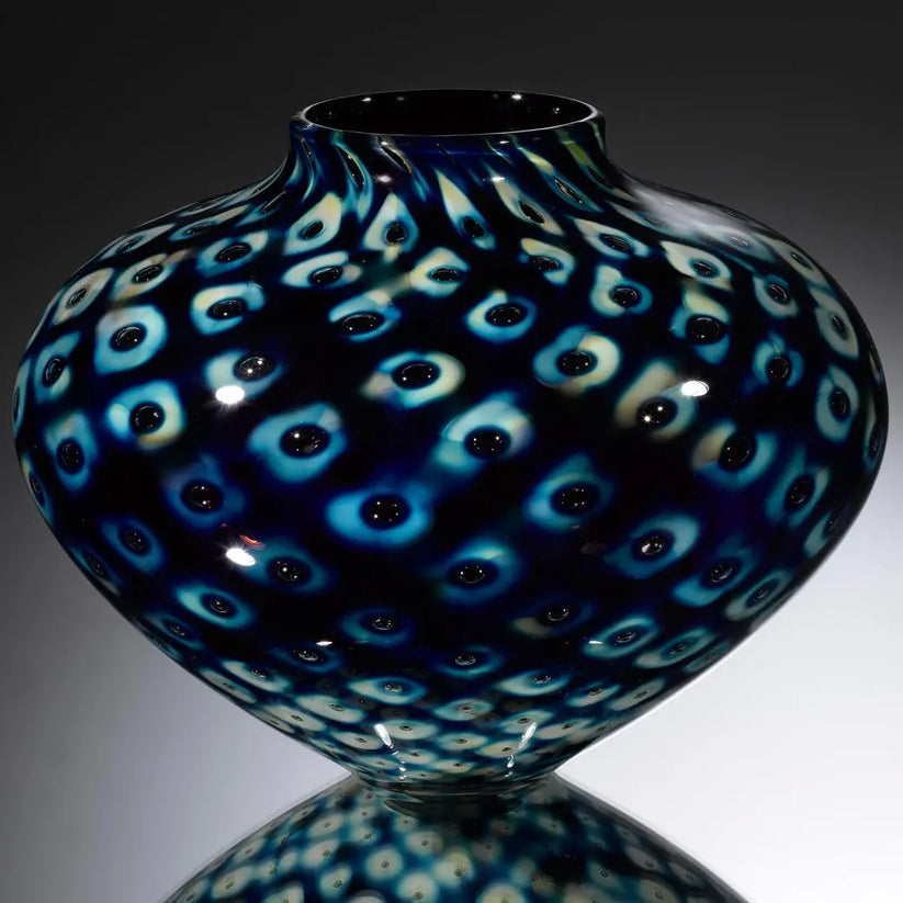 Hot Glass Alley Jake Pfeifer Treasure Chubby Pineapple Vase Artistic ...