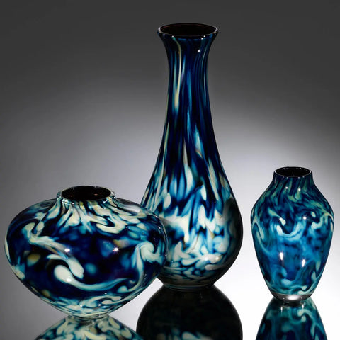 Hot Glass Alley Jake Pfeifer Treasure Chubby Pinch and Twist Vase ...