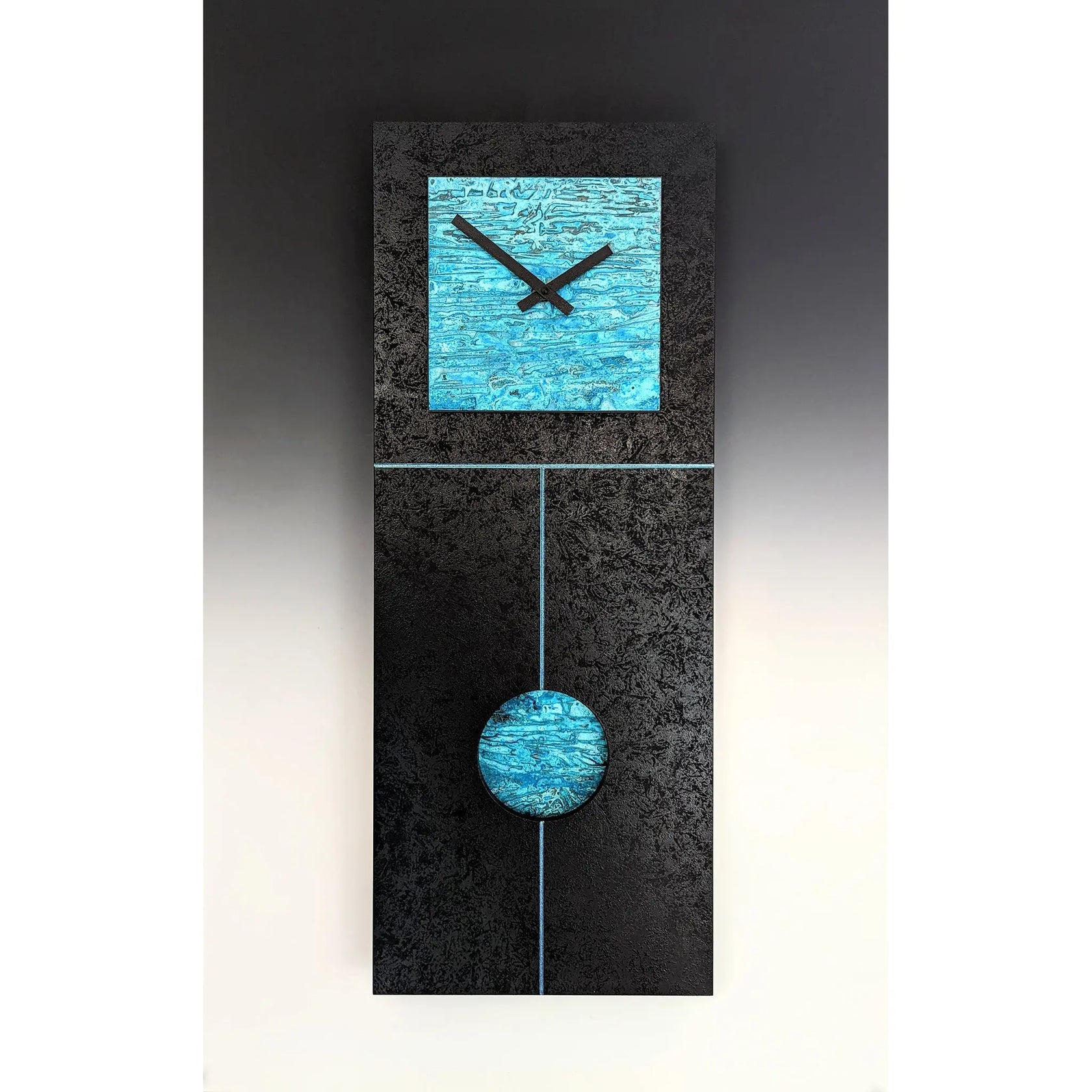 Leonie Lacouette Black and Verdigris Jane Pendulum Wall Clock ...