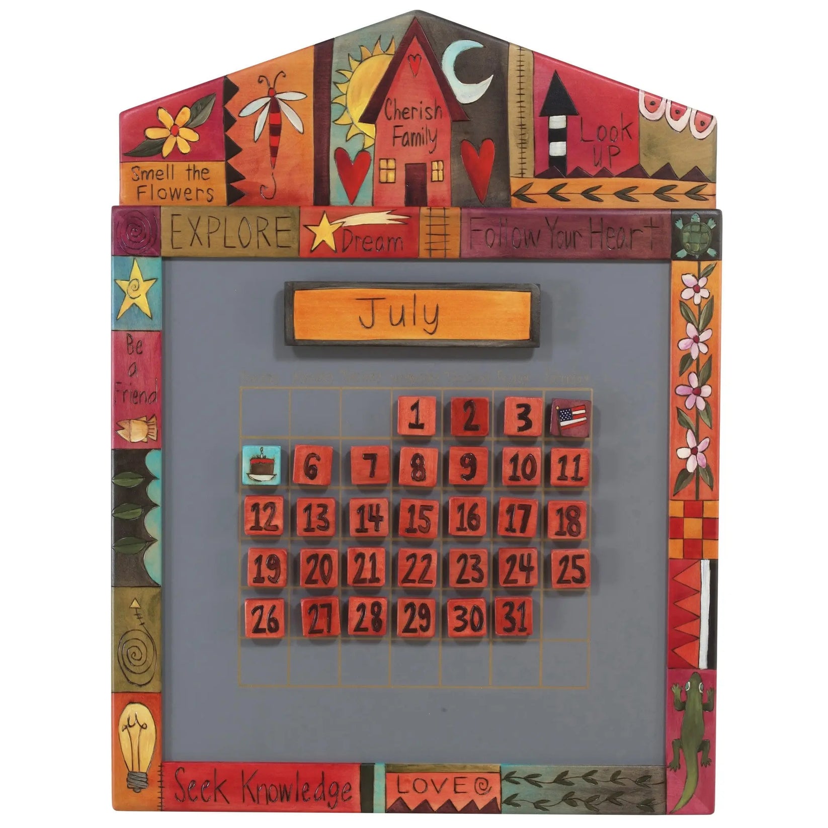 Sticks Small Peaked Perpetual Calendar CAL004-S310383, Artistic Artisan ...