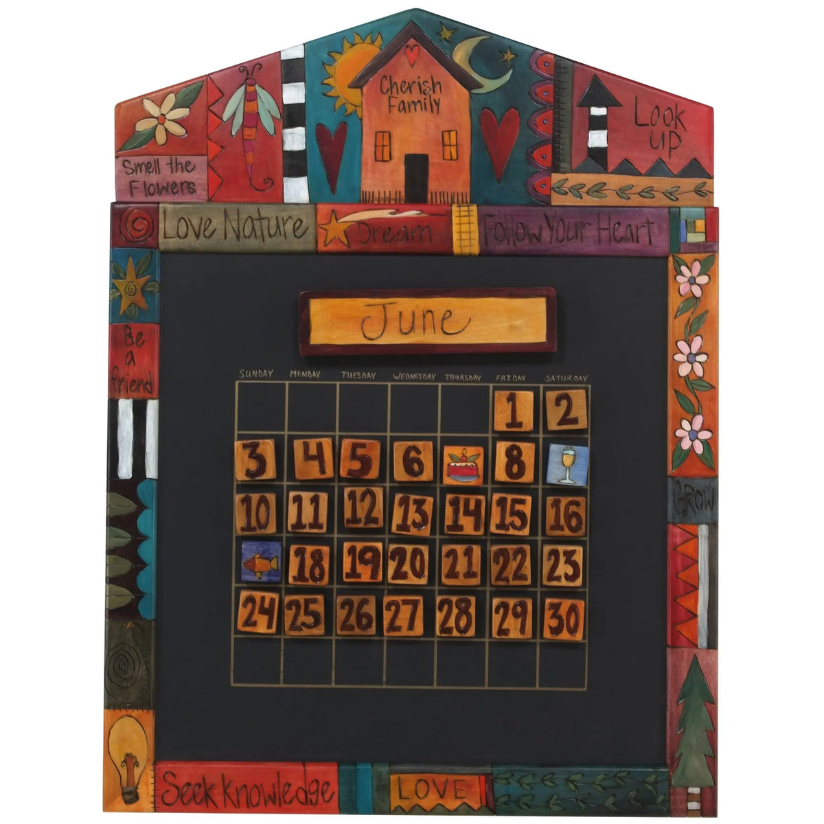Small Peaked Perpetual Calendar by Sticks CAL004-S33983, Artistic ...