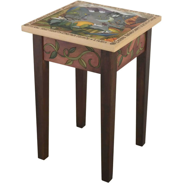Sticks Small Square End Table END016 11344 Artistic Artisan Designer ...